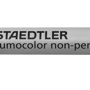 Staedtler Lumograph Non-Permanent, Wet Erase Marker Pens, Medium Tip Refillable Colored Markers, 4 Pack, 315 WP4