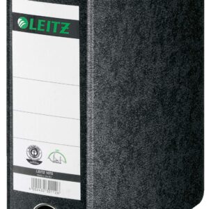 Leitz 2-Ring 3-Inch Premium Linen Textured A5 Sized European Binder, Black (1075)