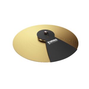 evans soundoff drum mute pads - drum pads for acoustic drum sets - drum mutes pack - for crash cymbals - great for silencing drum kits to practice - fits 16+18" crash