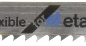 Bosch U118BF 5-Piece 3-1/8 In. 11-14 Progressive TPI Flexible for Metal U-shank Jig Saw Blades