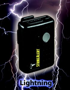 robic strike alert personal lightning detector black