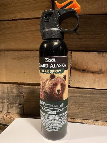 Mace Brand Personal Security Products Guard Alaska Maximum Strength Bear Spray – 20’ Powerful Pepper Spray – Self-Defense for Hiking, Camping, and Other Outdoor Activities, Made in USA