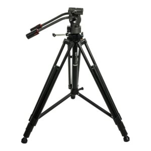 smith-victor propod pro-5 large tripod with 2-way fluid head (supports 25 lbs, maximum height 69")