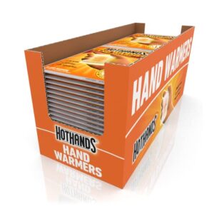 hothands hand warmers - long lasting natural odorless air activated warmers - up to 10 hours of heat - 40 pair