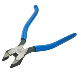 Klein Tools D2000-7CST Diagonal Cutters, Slim Head Linesman Pliers is Spring Loaded, Heavy-Duty Ironworker Pliers Cut ACSR, Screws, and More