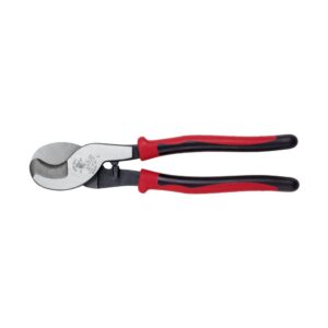 klein tools j63050 cable cutter, made in usa, journeyman cable cutter cuts aluminum, copper and communications cable with shear-type jaws