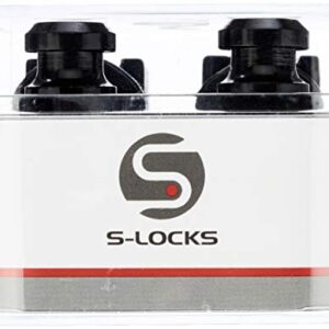 Schaller 14010401 Security Straplocks, Black Chrome