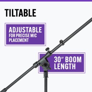 OnStage MS7701B Tripod Microphone Boom Stand