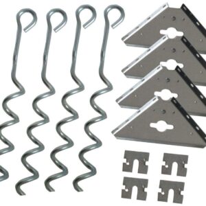 Arrow Shed AK600 Earth Anchor Kit, Steel-stainless