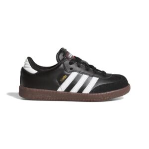 adidas Boy's Samba Classic Soccer Shoe, Black/White/Black, 5.5 Big Kid