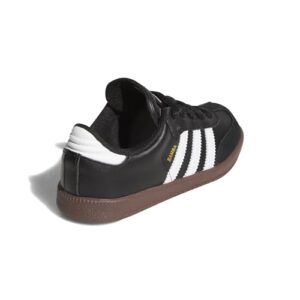 adidas Boy's Samba Classic Soccer Shoe, Black/White/Black, 5.5 Big Kid