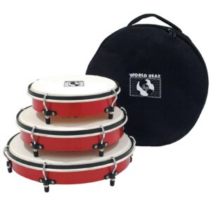 latin percussion wb505 hand drum red