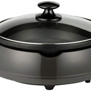 YAMAZEN grill pan 1200W capacity 2L (diameter 23 depth 5cm) GN-1200 (T) (Brown)