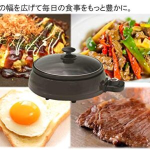 YAMAZEN grill pan 1200W capacity 2L (diameter 23 depth 5cm) GN-1200 (T) (Brown)