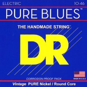 dr strings pure blues nickel wound vintage style electric guitar strings — 10-46 gauge