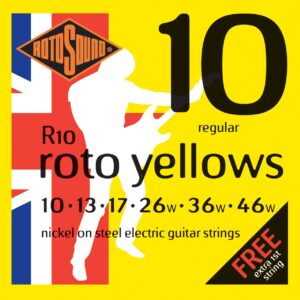 rotosound roto yellows electric guitar strings