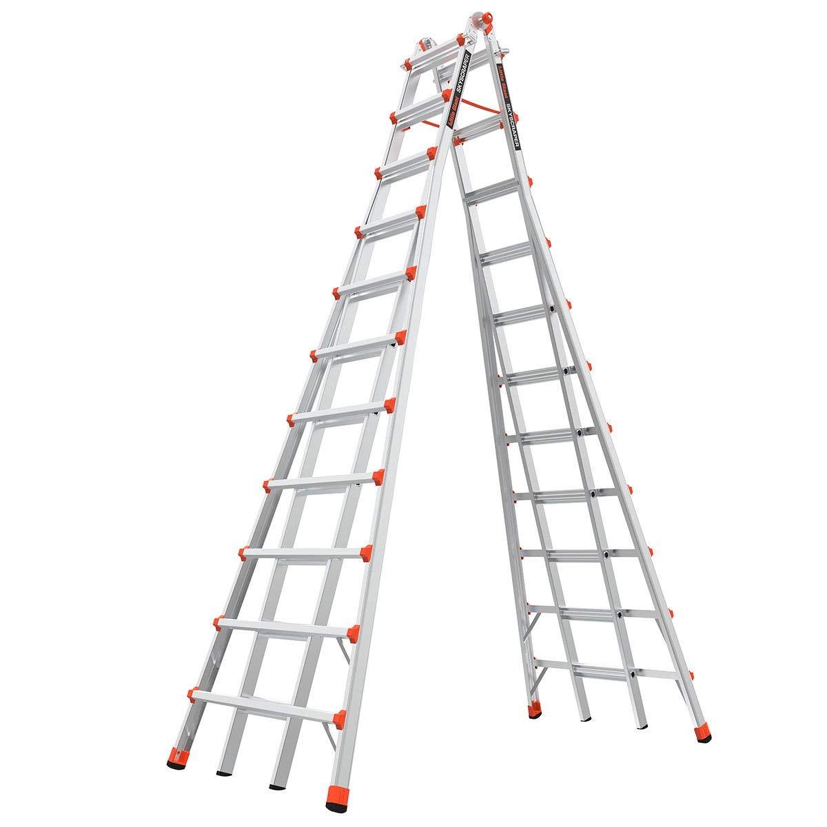 Little Giant Ladders, SkyScraper, M21, 11-21 Foot, Stepladder, Aluminum, Type 1A, 300 lbs Weight Rating, (10121),Gray