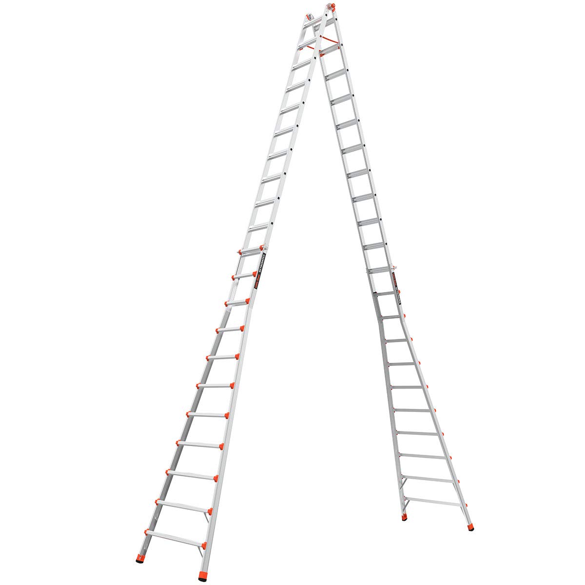 Little Giant Ladders, SkyScraper, M21, 11-21 Foot, Stepladder, Aluminum, Type 1A, 300 lbs Weight Rating, (10121),Gray