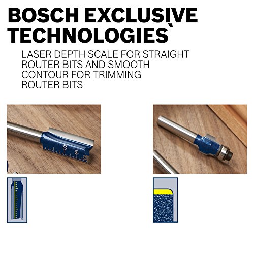 Bosch 85410M 1/4 In. x 1 In. Carbide Tipped 1-Flute Straight Bit