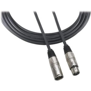 audio-technica at8313 xlr female to xlr male value microphone cable, 10 feet