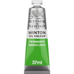 winsor & newton winton oil color, 37ml (1.25-oz) tube, permanent green light