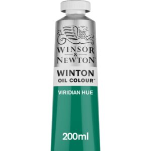 winsor & newton winton oil color, 200ml (6.75-oz) tube, viridian hue