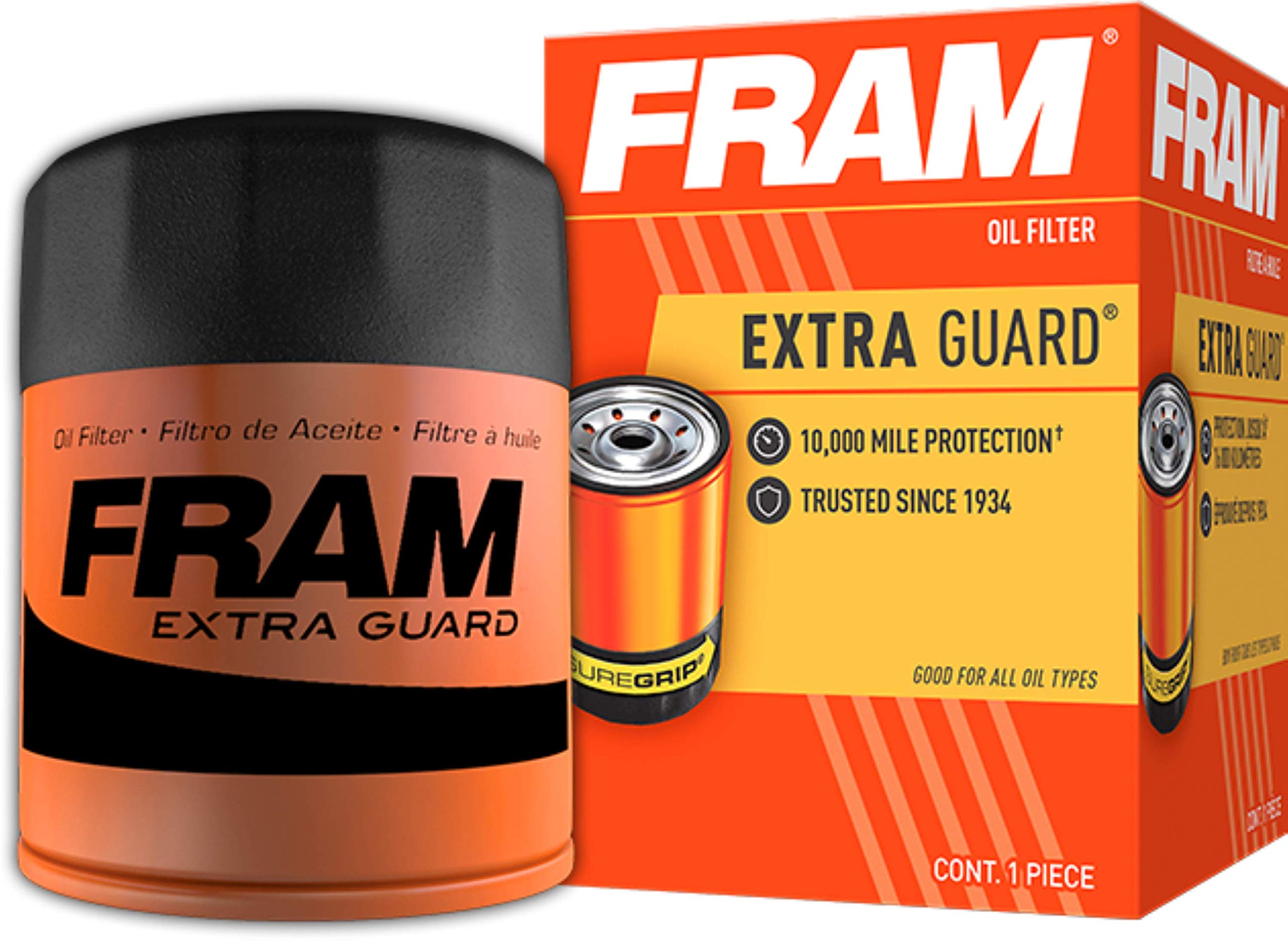 FRAM Extra Guard PH4386, 10K Mile Change Interval Spin-On Oil Filter