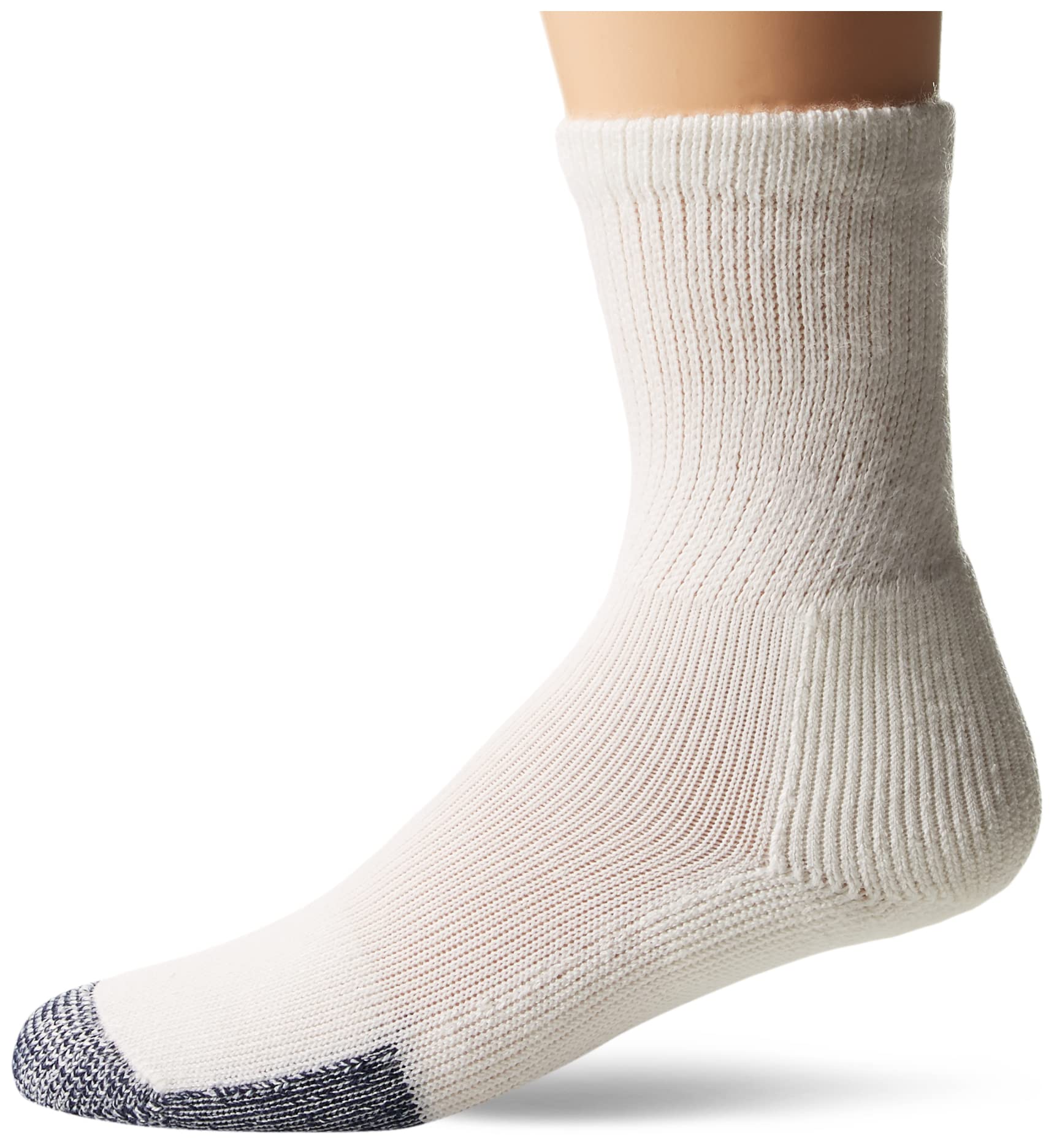 thorlos mens Bx Max Cushion Crew basketball socks, White, Large US