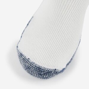 Thorlos Mens Jmm Max Cushion Low Cut Running Socks, White/Navy, Large US