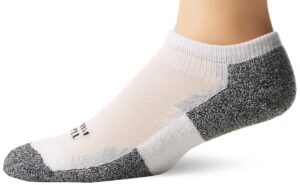 thorlos mens lrcm thin cushion running low cut athletic socks, white/navy, large us