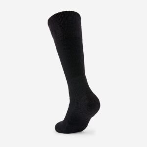 thorlos mens Mcb Max Cushion Combat Over the Calf athletic socks, Black, Large US