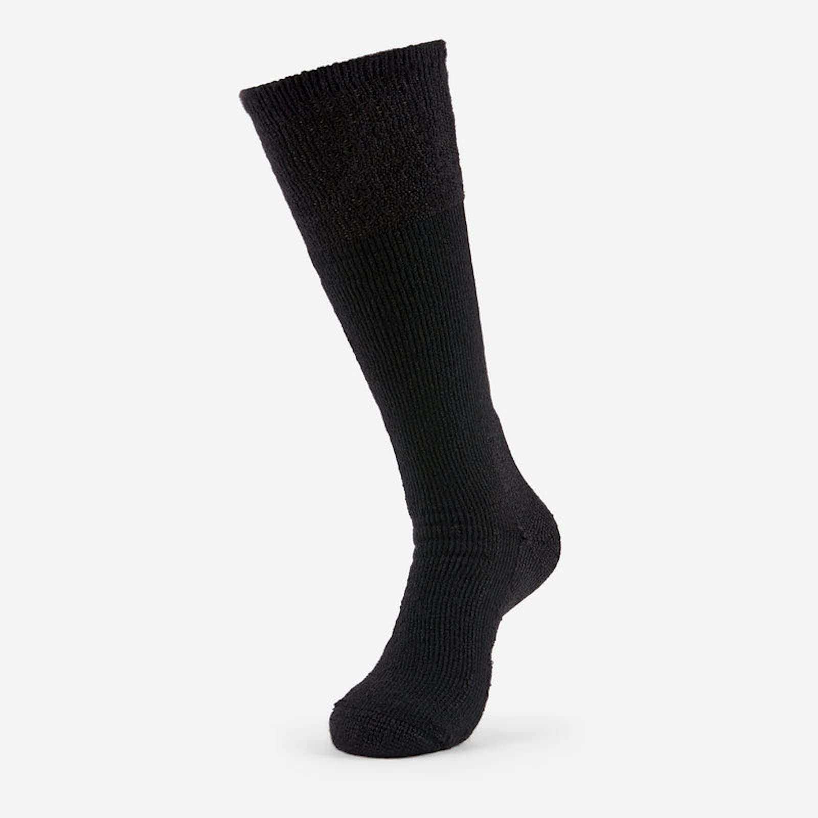 thorlos mens Mcb Max Cushion Combat Over the Calf athletic socks, Black, Large US