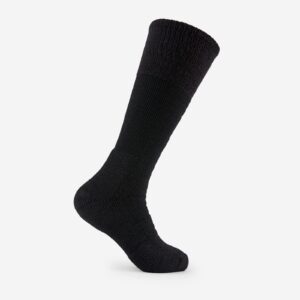 thorlos mens Mcb Max Cushion Combat Over the Calf athletic socks, Black, Large US