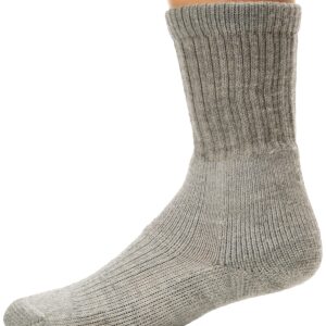 thorlos mens Tkx Max Cushion Trekking Crew athletic socks, Grey, Large US