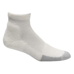 thorlos unisex tmx tennis thick padded ankle sock (1 pair) white, xl