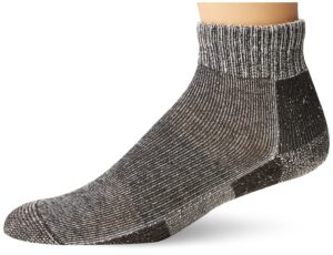 thorlos unisex trmx trail running thick padded ankle sock, charcoal, large