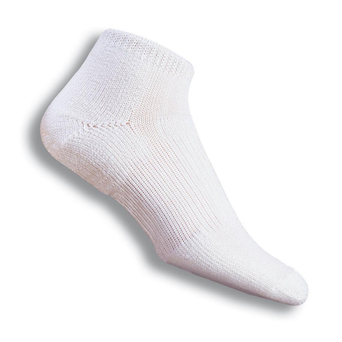 Thorlos Womens Wmm Max Cushion Walking Low Cut Athletic-socks, White, Medium US