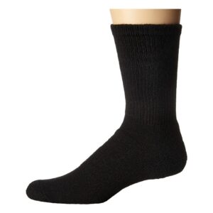 Thorlos Unisex WX Walking Thick Padded Crew Sock, Black, Medium