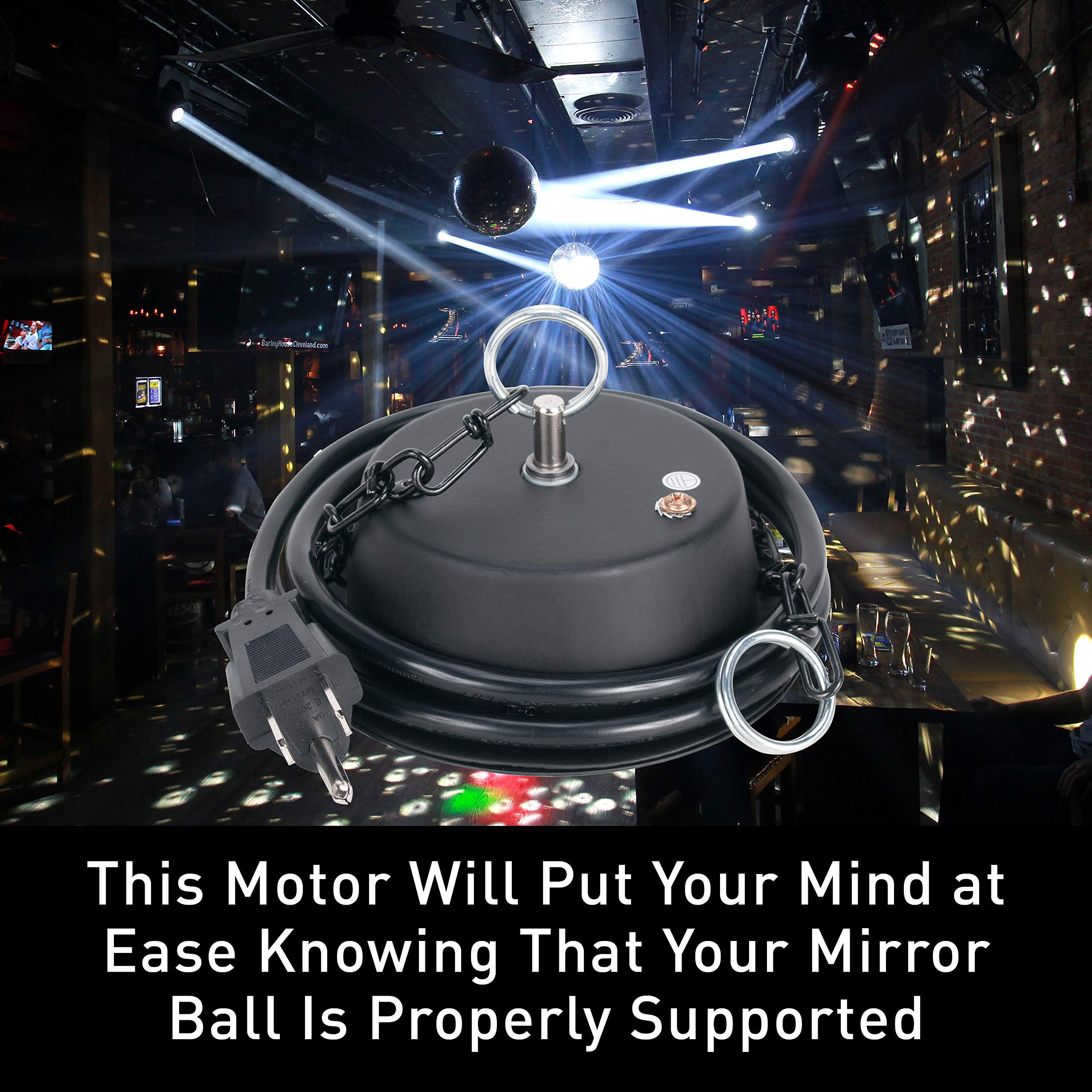 American DJ heavy duty mirror ball motor 3rpm for up to a 12" mirror ball and under