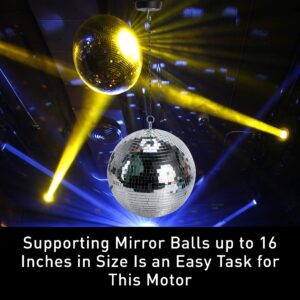 American DJ heavy duty mirror ball motor 3rpm for up to a 12" mirror ball and under