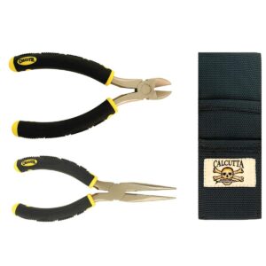 calcutta outdoors ultra grip long nose cutting pliers 6” kit