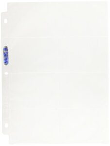 ultra pro 8-pocket platinum page with 3-1/2" x 2-3/4" pockets 100 ct.