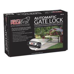 Automatic Gate Lock (FM143) for Mighty Mule Automatic Gate Openers , Black