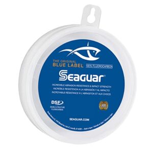 seaguar blue label 100% flourocarbon fishing line (dsf), 15lbs, 25yds break strength/length - 15fc25