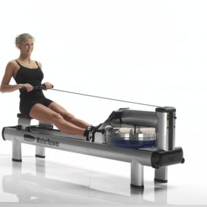 WaterRower M1 Hi Rise Rowing Machine with S4 Monitor | USA Made | Original Handcrafted Erg Machine for Home Use & Gym | Best Warranty