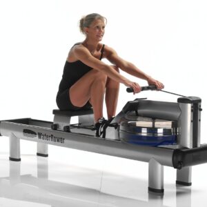 WaterRower M1 Hi Rise Rowing Machine with S4 Monitor | USA Made | Original Handcrafted Erg Machine for Home Use & Gym | Best Warranty