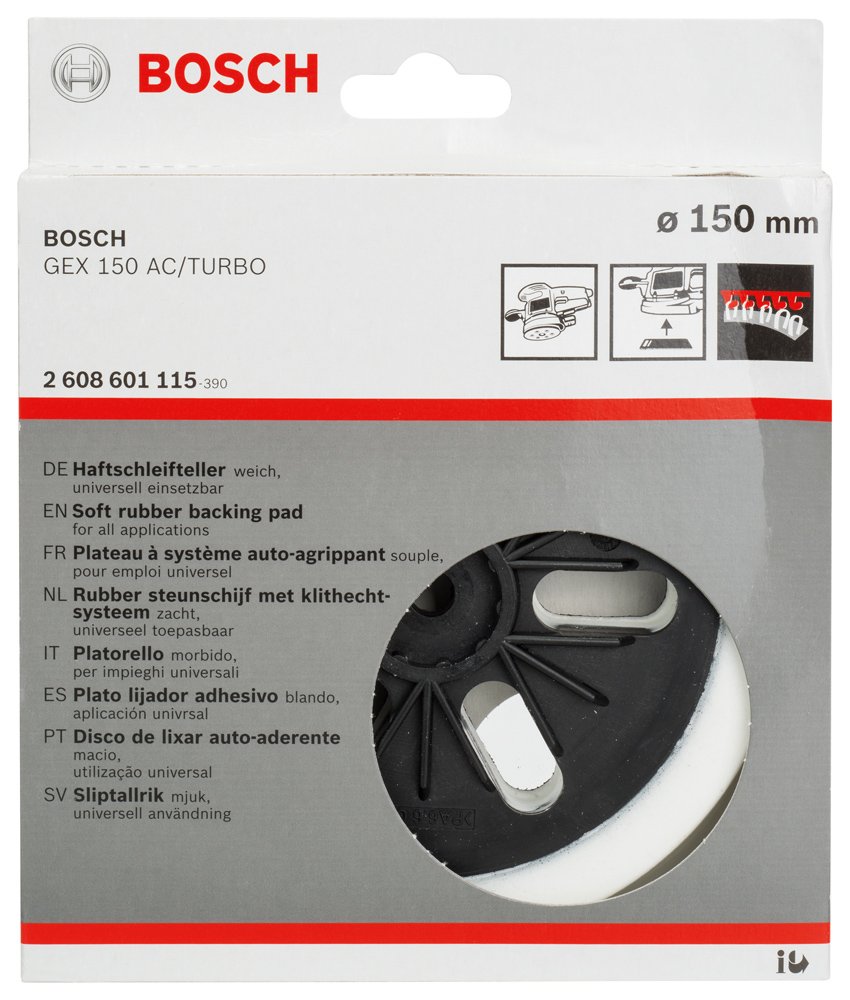 Bosch 2608601115 Sanding Plate for Bosch GEX 150 AC and GEX Turbo Professional - Soft