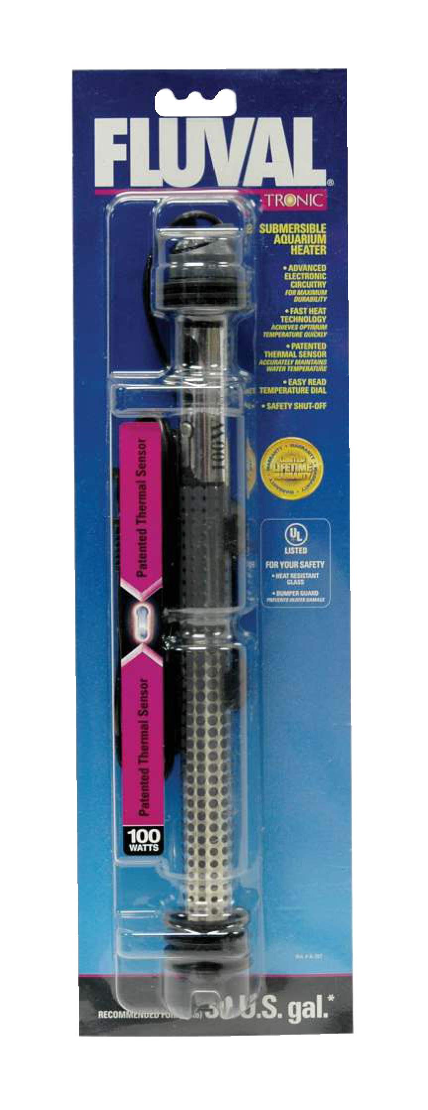 Fluval Tronic Heater, 100-Watt Submersible Aquarium Heater, A767