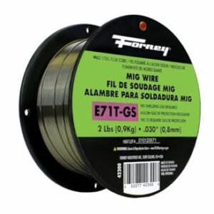 Forney 42300 Flux Core Mig Wire, Mild Steel E71TGS.030-Diameter, 2-Pound Spool, Silver, Pack of 1