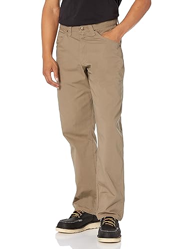 Wrangler Riggs Workwear mens Ripstop Carpenter jeans, Bark, 34W x 30L US